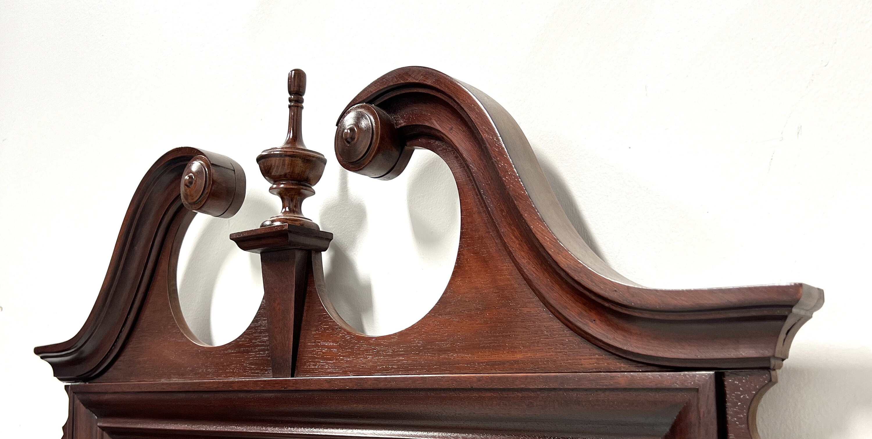 DIXIE Mahogany Chippendale Style Carved Wall Mirror - Etsy