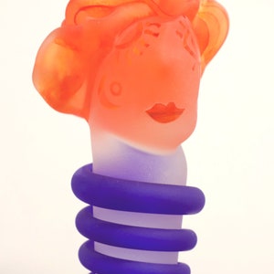 Rare Trio of Fellerman & Raabe Art Glass Head Sculptures - Etsy