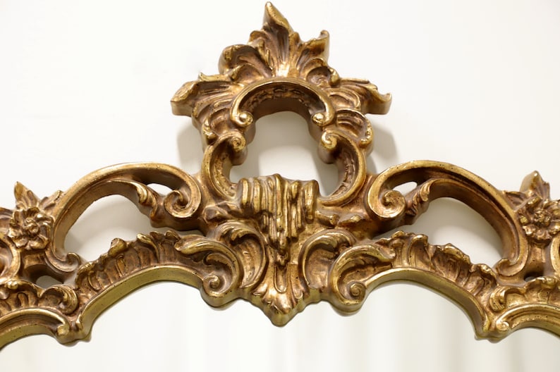 CAROLINA MIRROR Rococo Style Gold Gilt Wall Mirror - Etsy