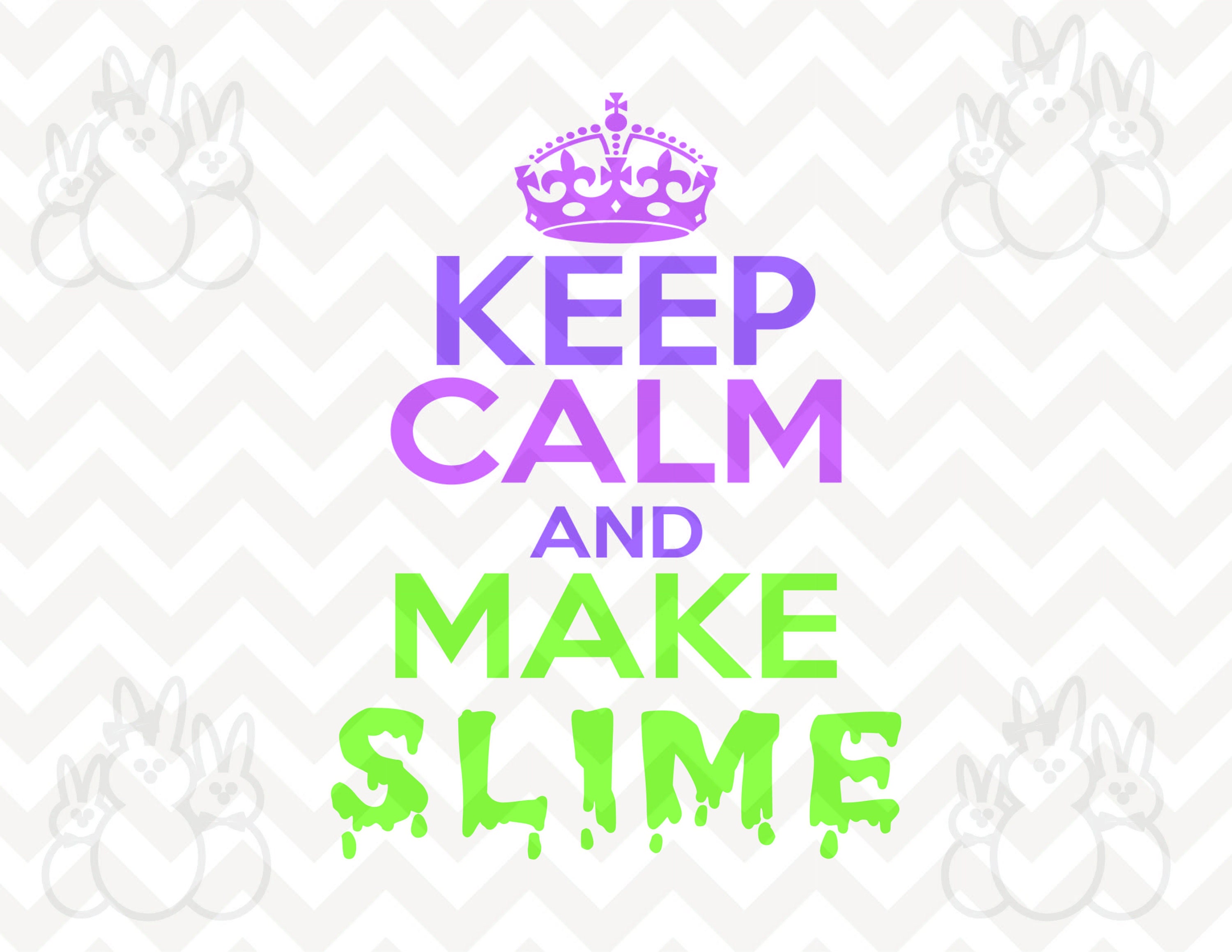 SVG Keep Calm and Make Slime Files included SVG Cuttable | Etsy