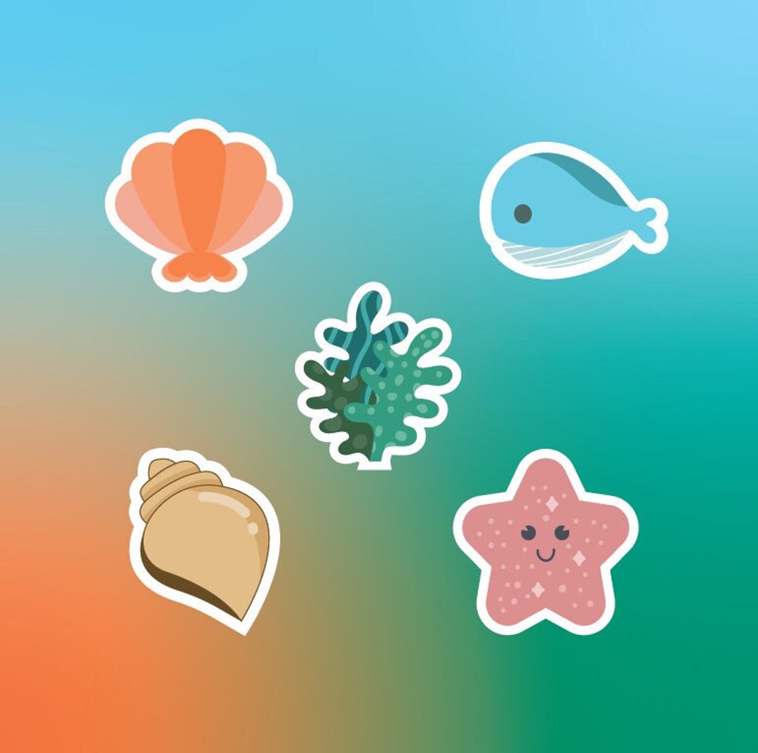 Under the Sea Icons & Backgrounds - Etsy
