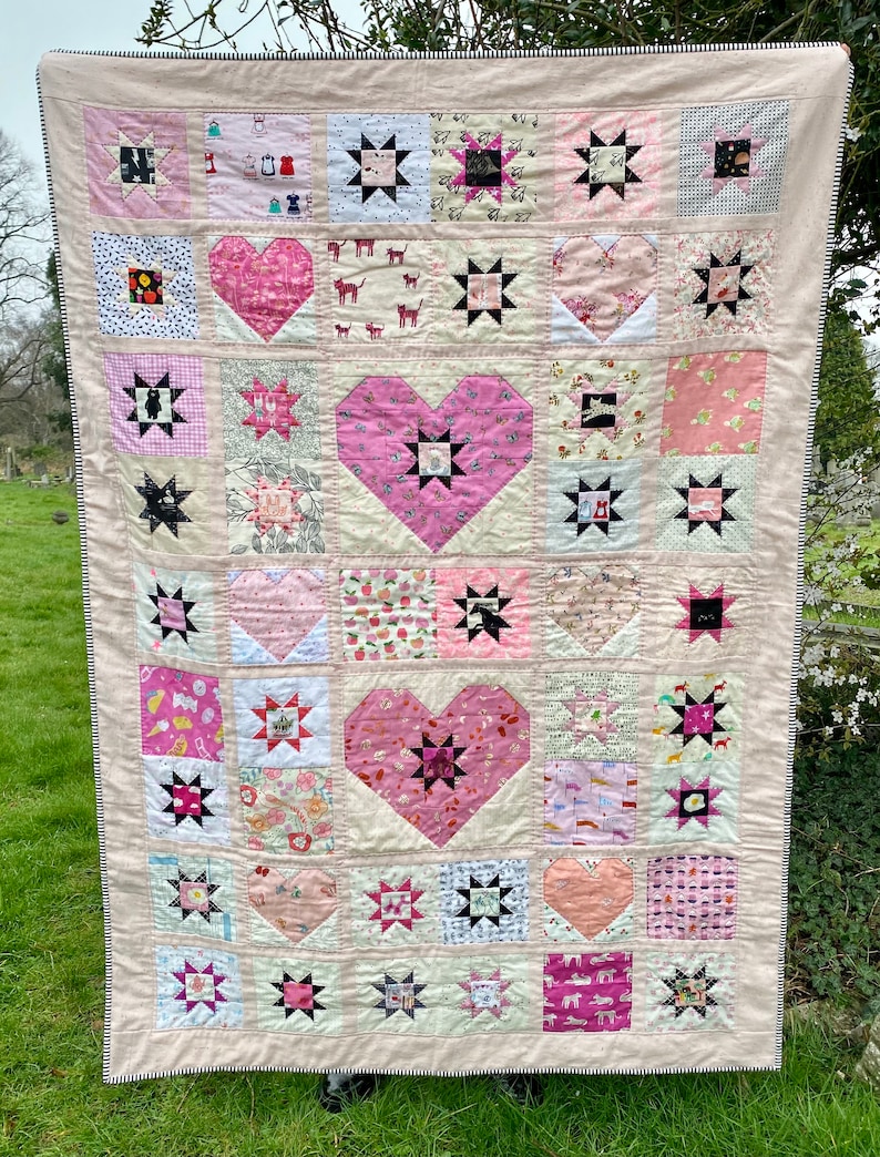 Star of My Heart Quilt Pattern PDF - Etsy