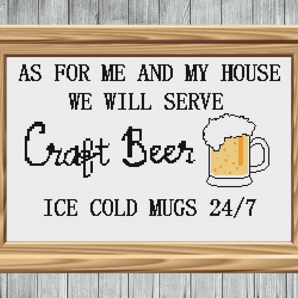 Beer Cross Stitch - Etsy