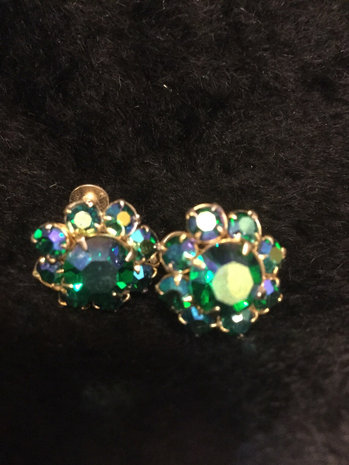 Teal Iridescent Rhinestones - Etsy