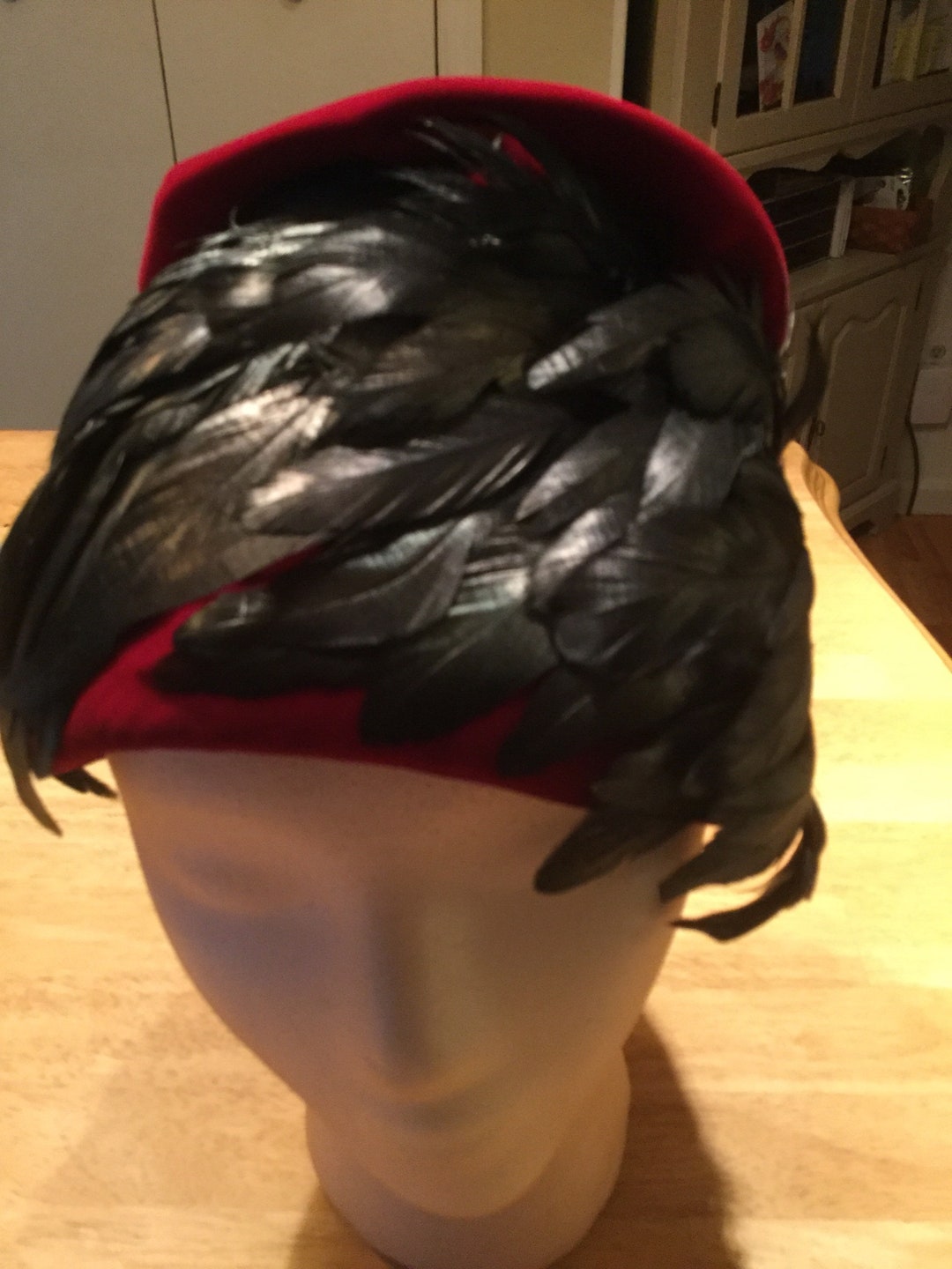 Red Velvet Hat - Etsy