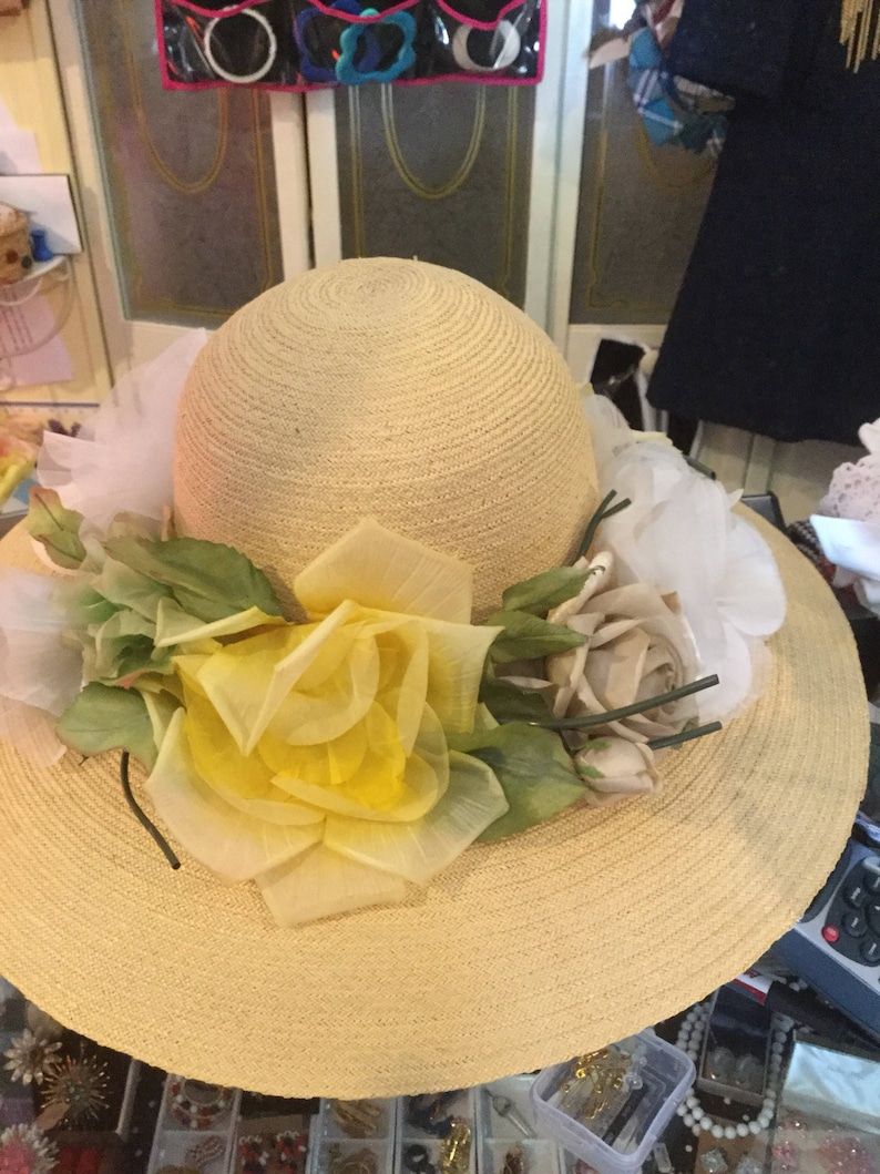 Floral Sun Hat - Etsy