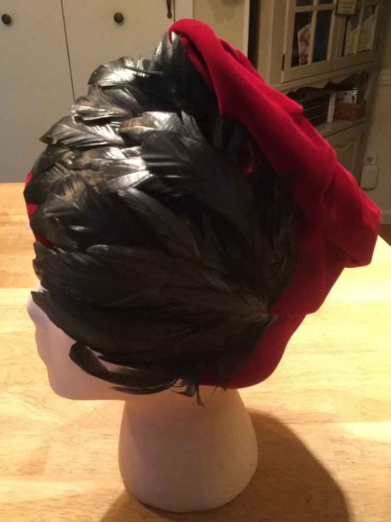 Red Velvet Hat - Etsy