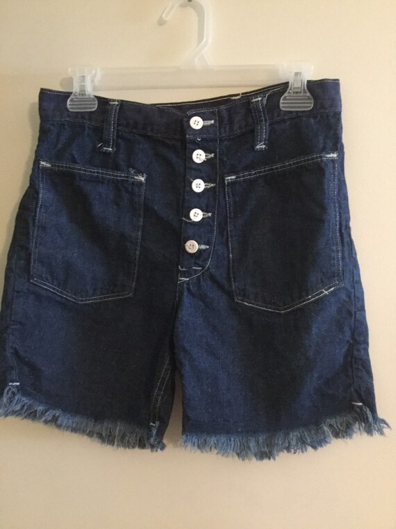 70's Denim button fly shorts - Gem