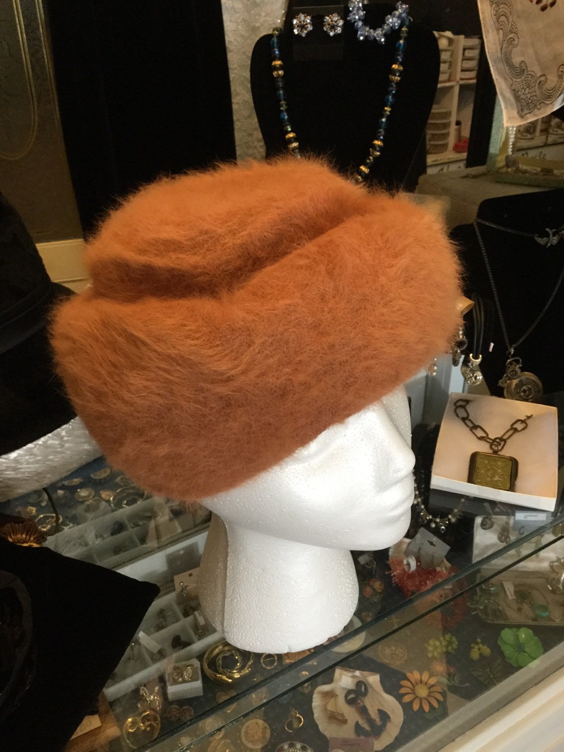 Pumpkin Colored Vintage Kangol Hat. This a Woolen Fur Hat. Kangol's ...