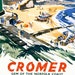 Vintage Railway Poster Cromer Seafront Beach Norfolk Promenade Art ...