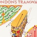 Vintage Poster London's Tramways Transport Advert Fast Tram Park Art ...