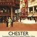 Vintage Railway Poster Chester the Rows Travel Ad Art Deco Shoppers ...