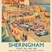 Vintage Railway Poster Sheringham Norfolk Art Deco Beach Boats Print A3 ...