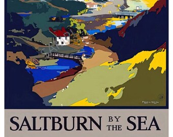Vintage Saltburn by the Sea LNER Railway Poster A3/A2/A1 Print - Etsy UK