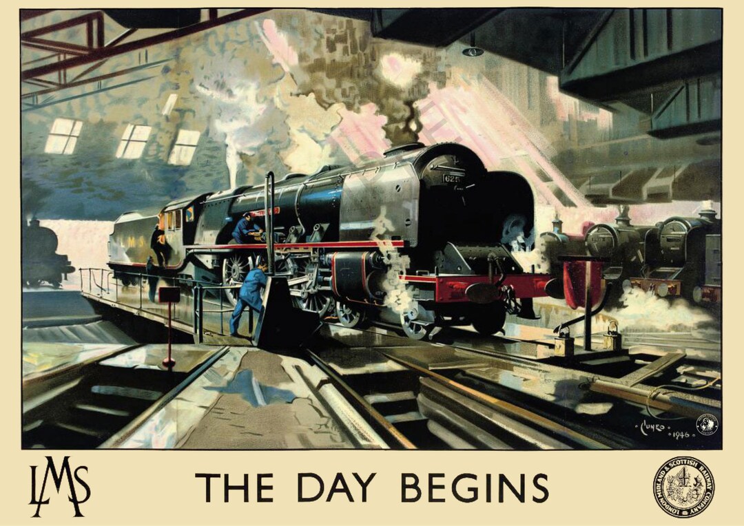 Terence Cuneo Vintage Steam Train Railway Poster Print - Etsy UK