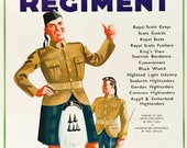 Vintage Poster Scottish Army Recruitment Advert Scots Soldier - Etsy