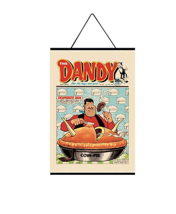 Desperate Dan Vintage Comic Book Poster the Dandy Cow Pie Wall - Etsy UK