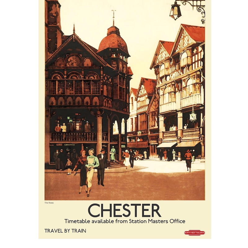 Chester Railway Poster - Etsy UK