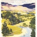 Vintage Railway Poster River Eden Valley Fly Fishing Westmorland Art ...