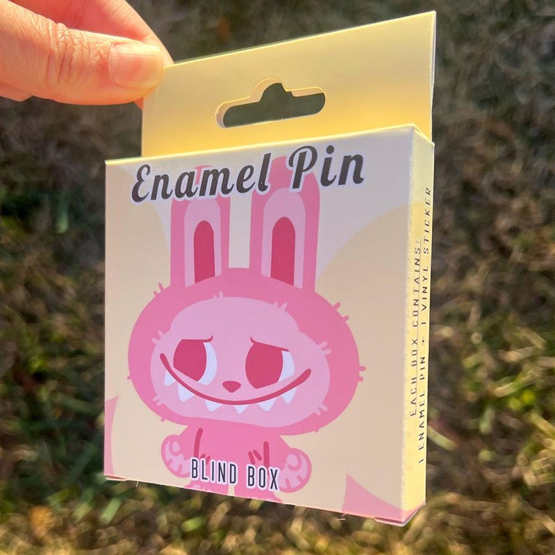 Labubu Monster Enamel Pin Blind Box - Etsy