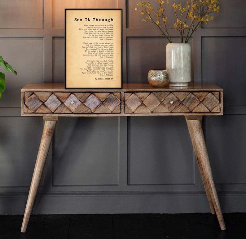 See It Through Poem by Edgar A Guest Poster Print Success - Etsy
