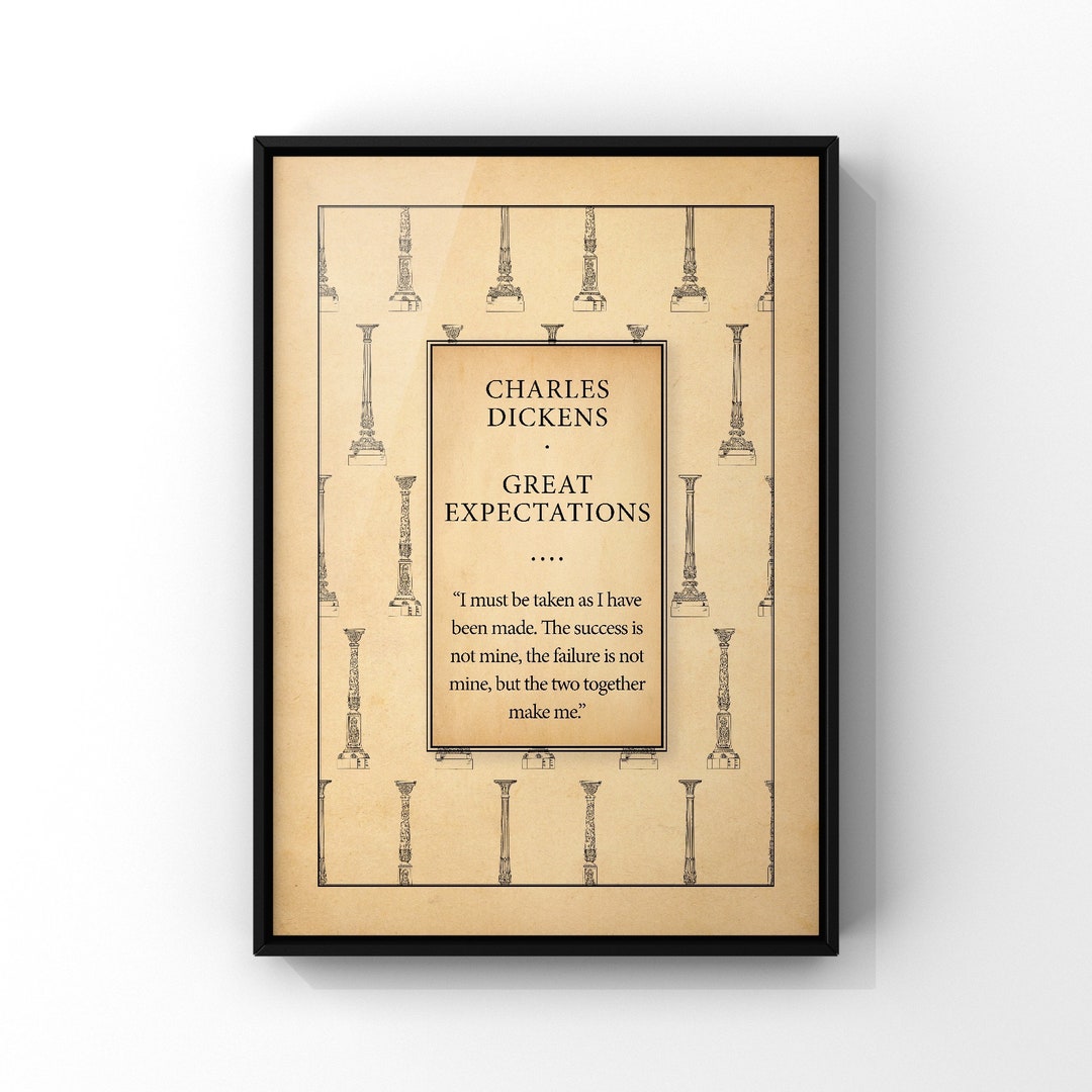 Great Expectations 1 Book Cover Art Poster Print Charles Dickens Book ...