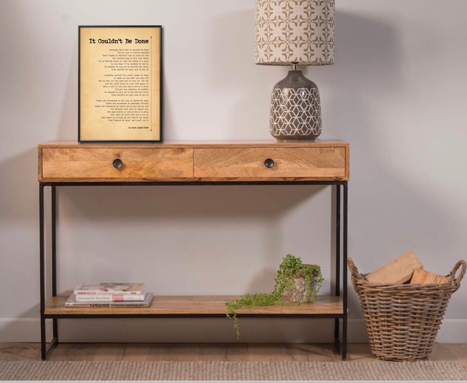 It Couldn't Be Done by Edgar Albert Guest Poetry Poster - Etsy UK