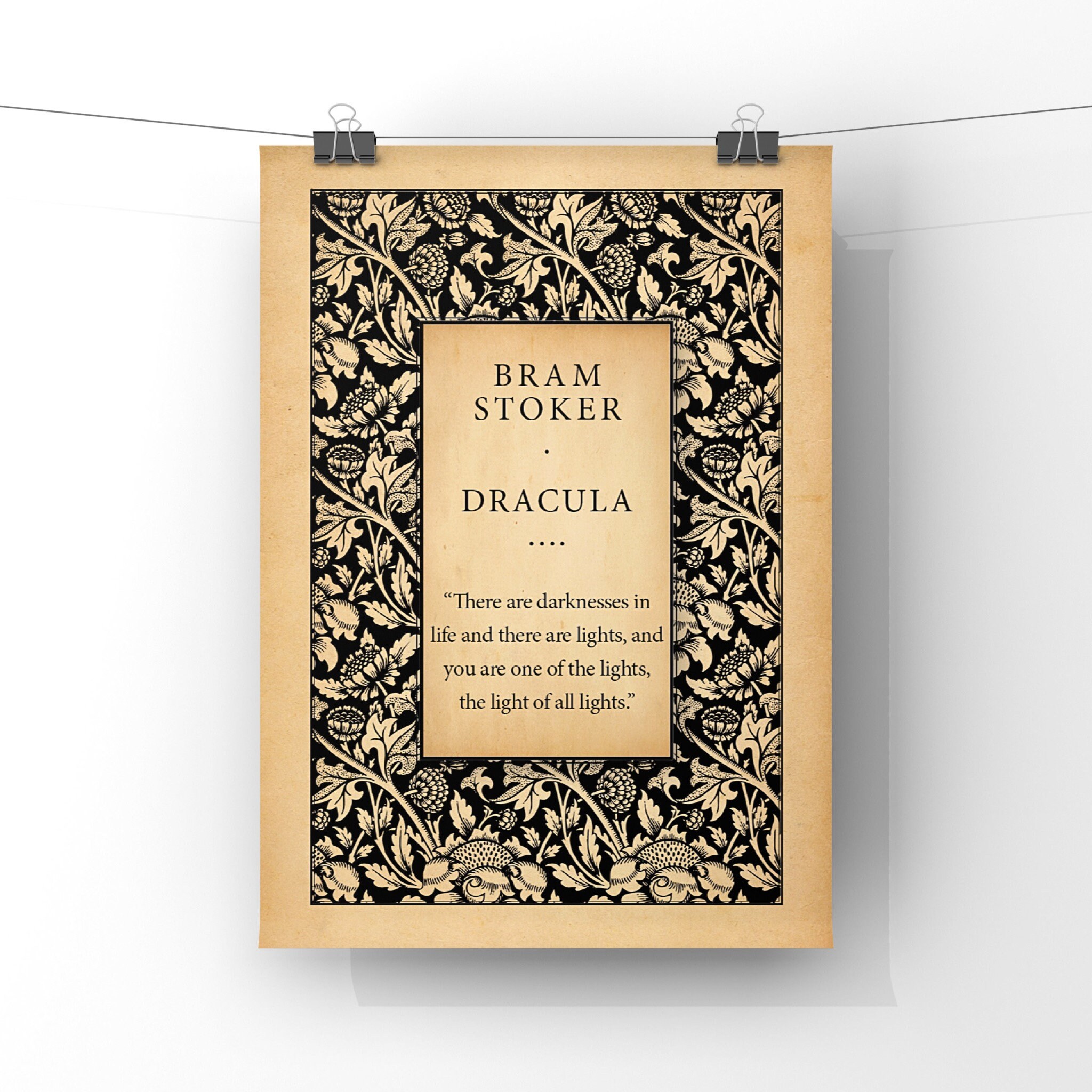 Dracula Book Cover Art Poster Print Bram Stoker Classic Book | Etsy