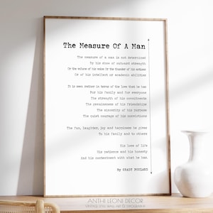 The Measure of A Man Poem by Grady Poulard, Princess Diana Memorial ...