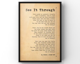 See Through Poster - Etsy