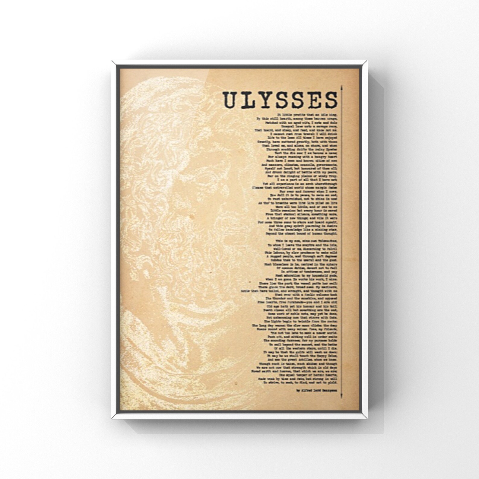Ulysses Poem by Alfred Lord Tennyson Poster Print Poetry | Etsy
