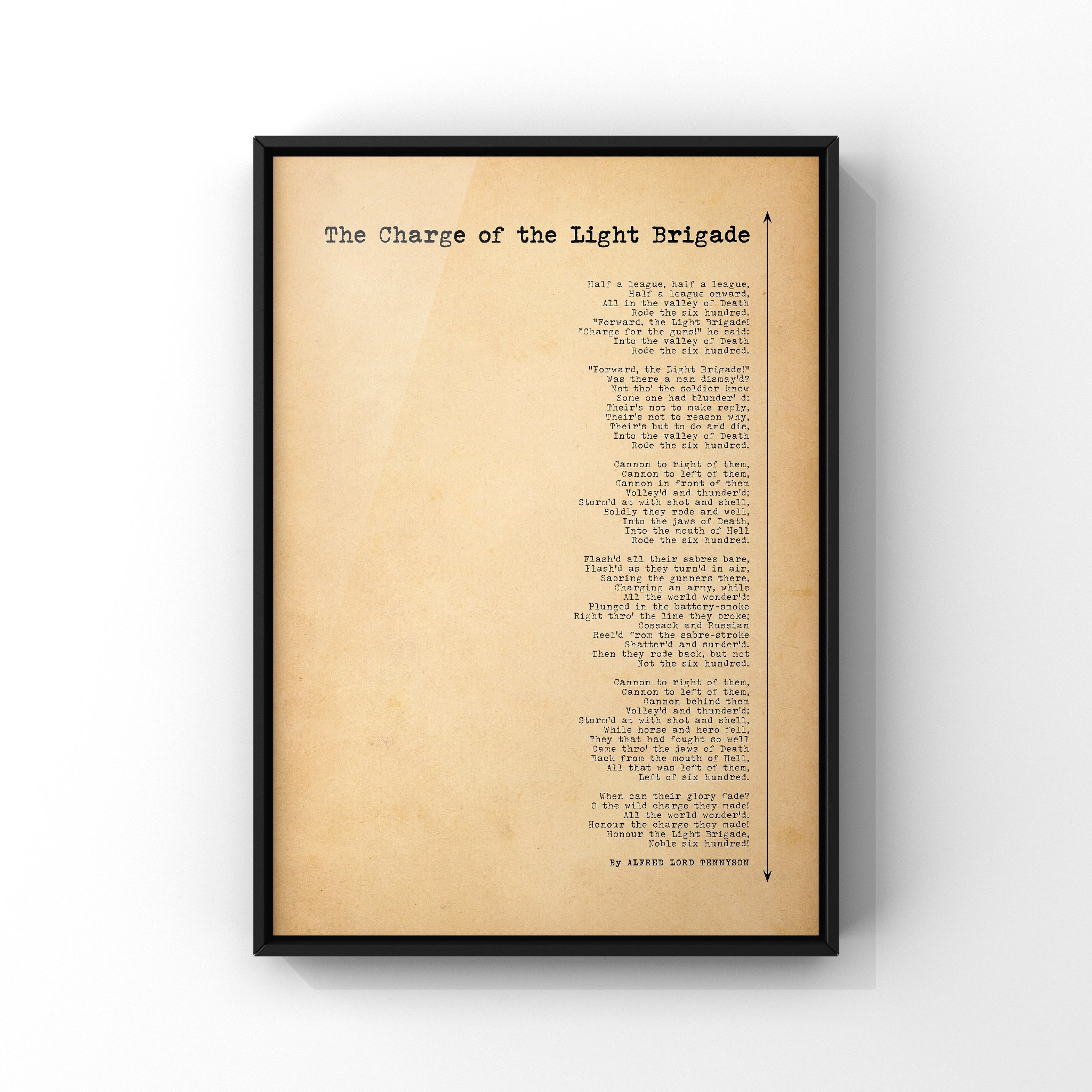 Charge Of The Light Brigade Poem