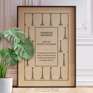 Great Expectations #1 Book Cover Art Poster Print | Charles Dickens ...
