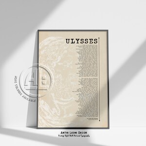 Ulysses Poem by Alfred Lord Tennyson Poster Print | Ulysses Art Print ...