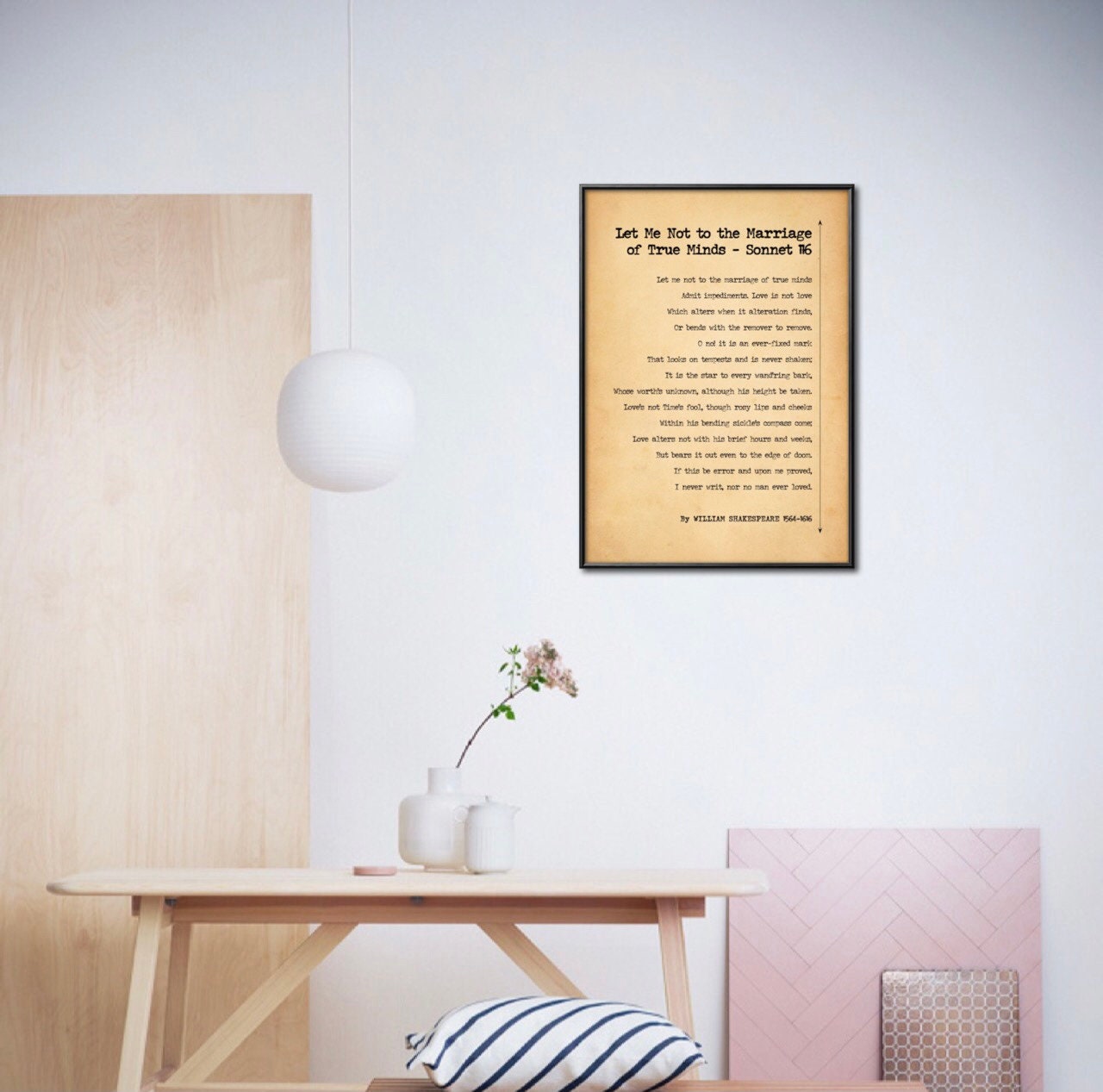 Sonnet 116 Let Me Not to the Marriage of True Minds by William | Etsy