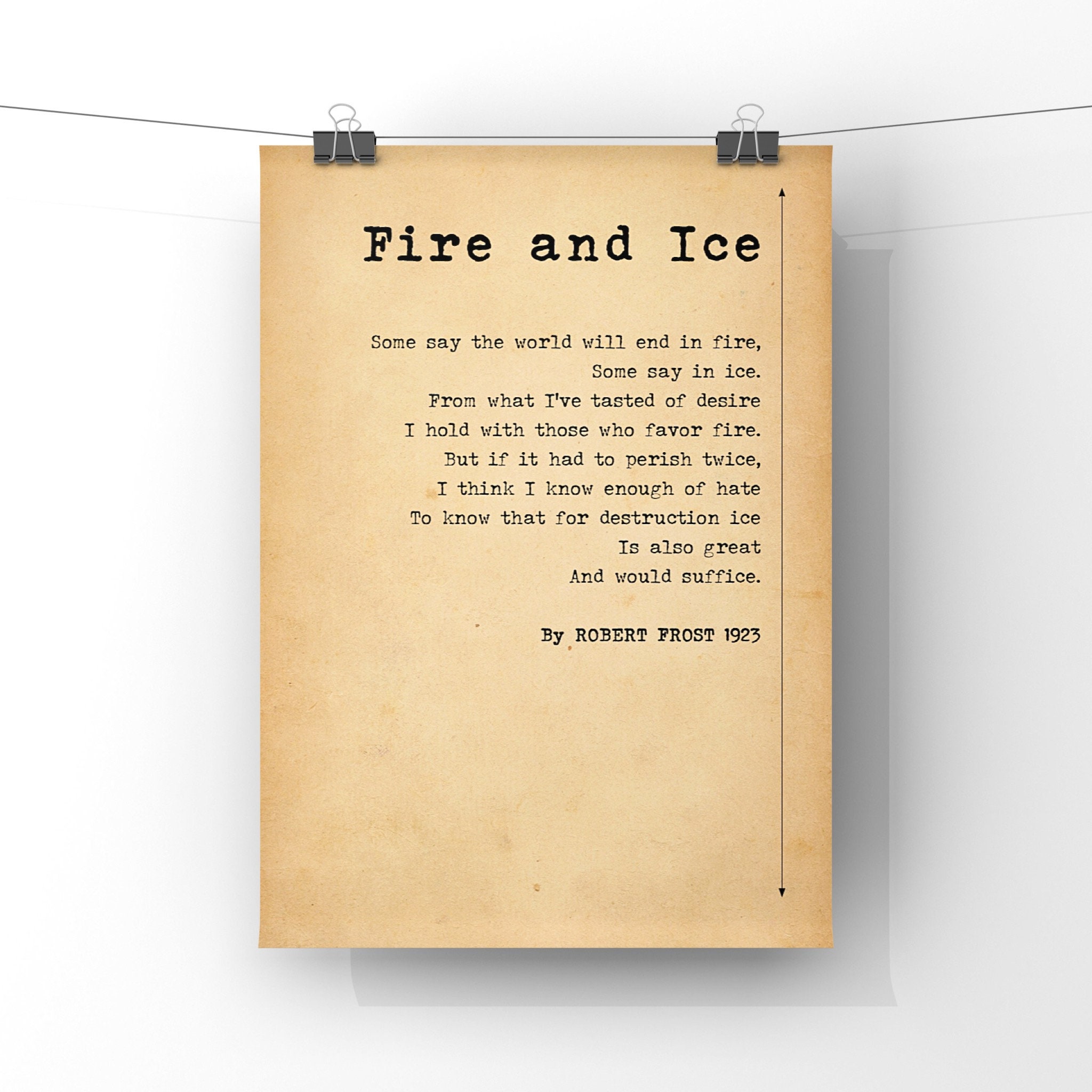 Famous Poems By Robert Frost Fire And Ice