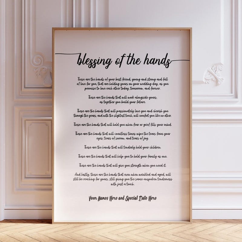 Hands and Feet Poem - Etsy UK