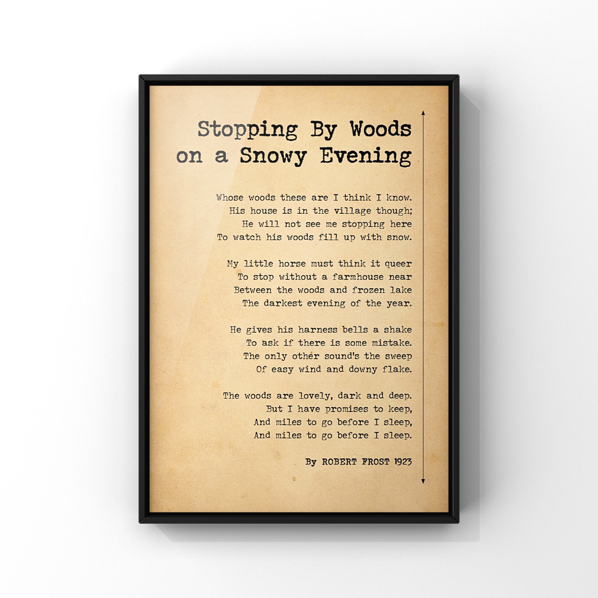 Robert Frost Poems Stopping By Woods On A Snowy Evening