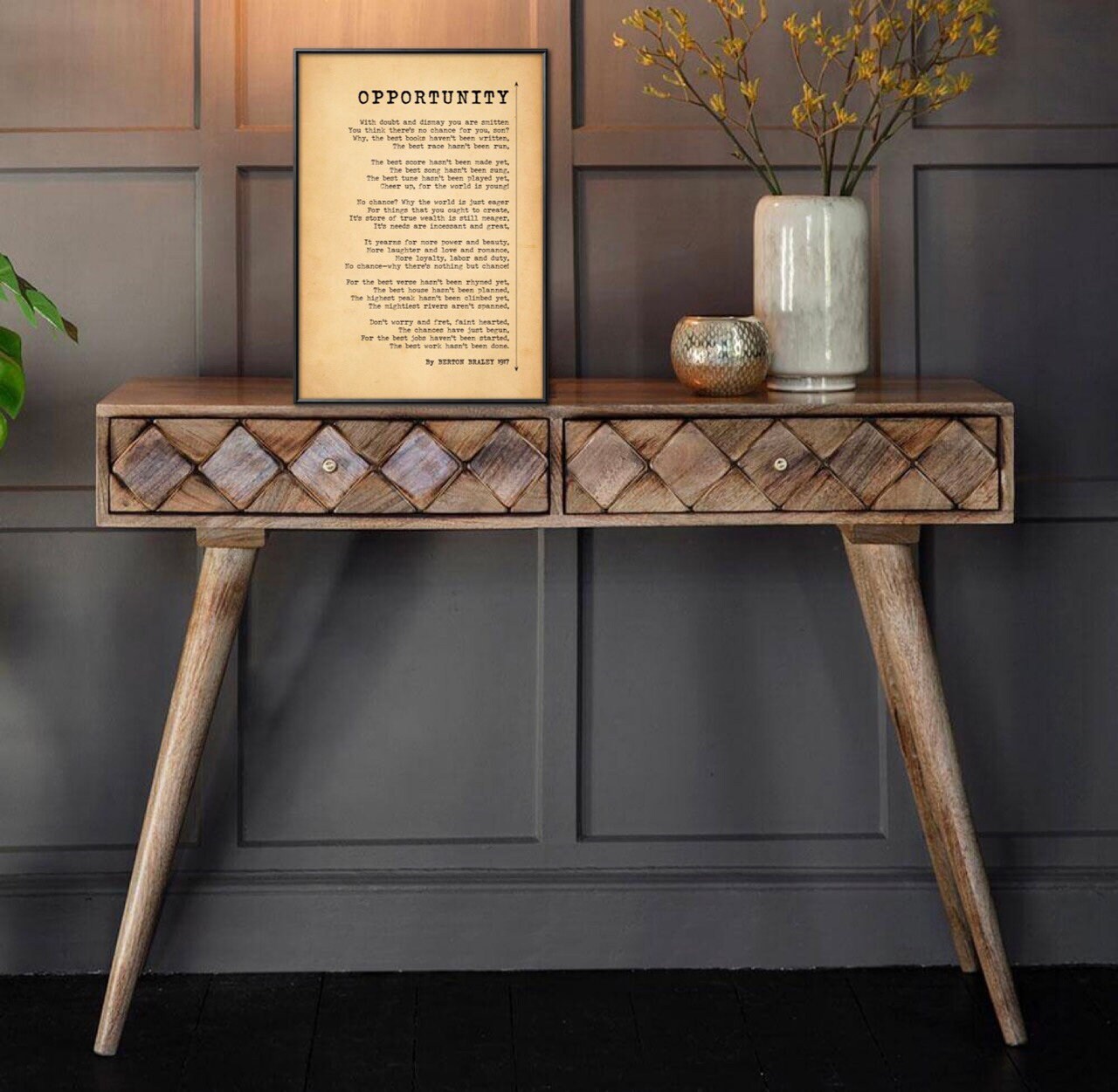 OPPORTUNITY Poem by Berton Braley Poster Print You Are The | Etsy