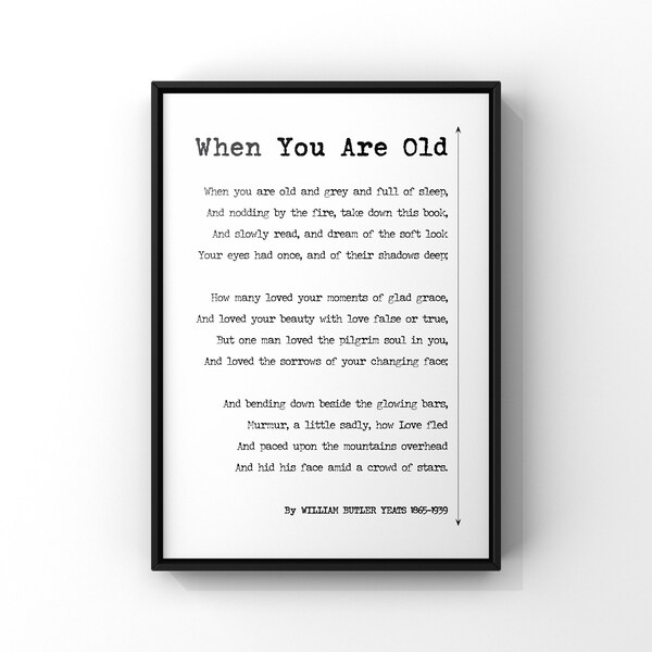 William Butler Yeats - Etsy