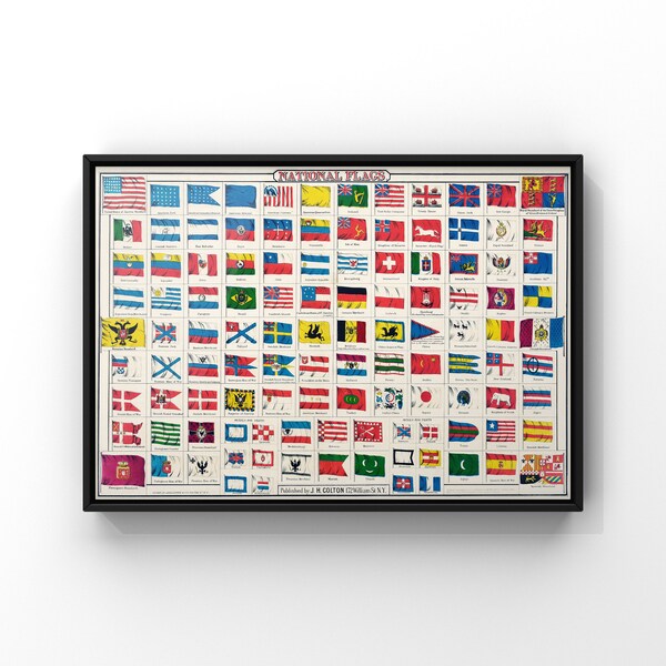 National Geographic World Map Wall Art - Etsy
