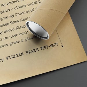 Jerusalem Poem Did Those Feet in Ancient Times Poster Print William ...