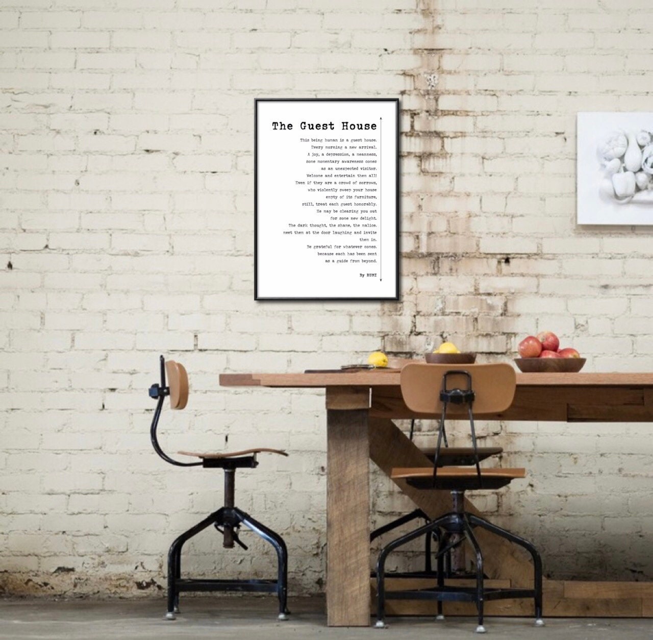 The Guest House Poem by Rumi Poster Print A Poem for the | Etsy