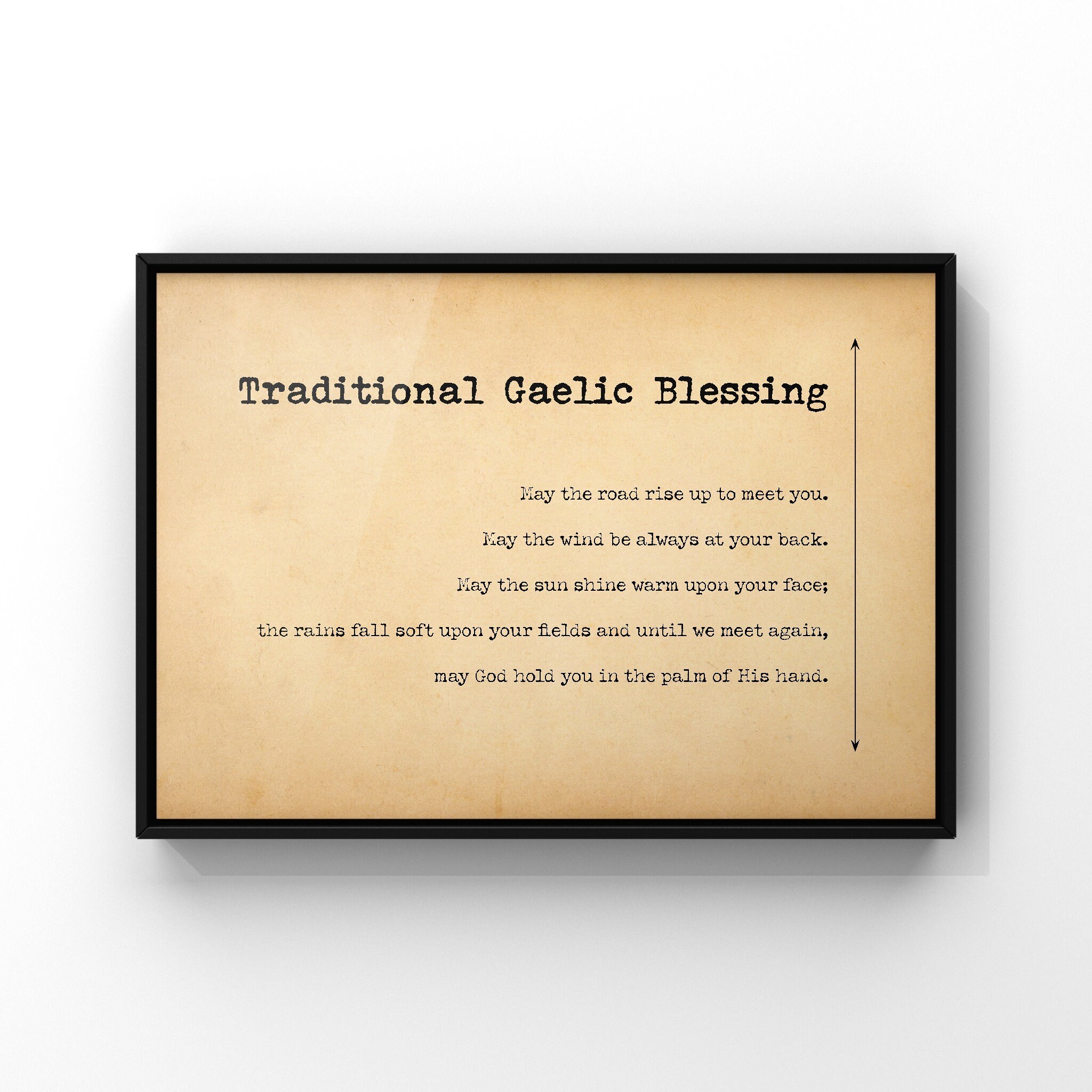 Traditional Gaelic Blessing Poem Poster Traditional Irish - Etsy