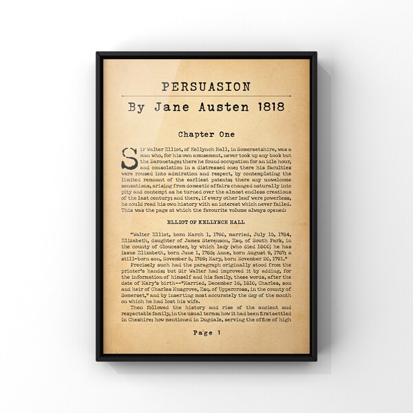 Jane Austen Poster - Etsy