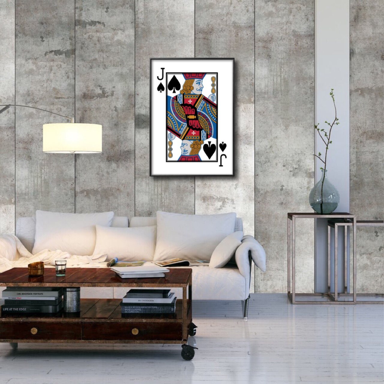 Ace of Spades Playing Card Wall Art Print Spades Card Deck | Etsy