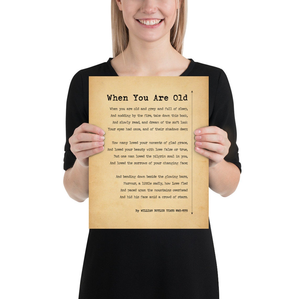 When You Are Old Poem Print by William Butler Yeats - Etsy UK