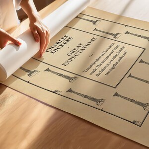 Great Expectations #1 Book Cover Art Poster Print | Charles Dickens ...