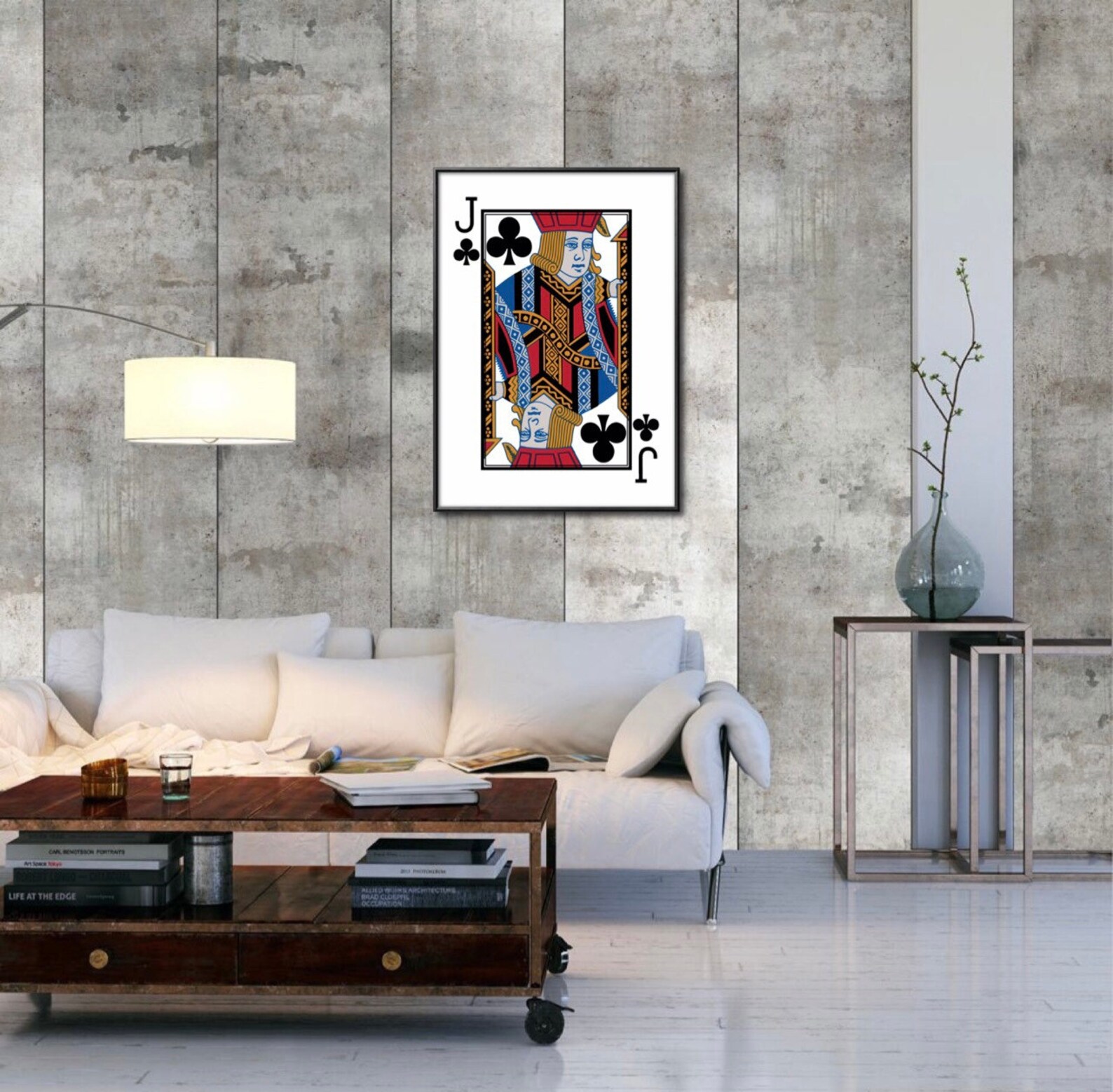 Jack of Clubs Playing Card Poster Print Black Jack Playing | Etsy