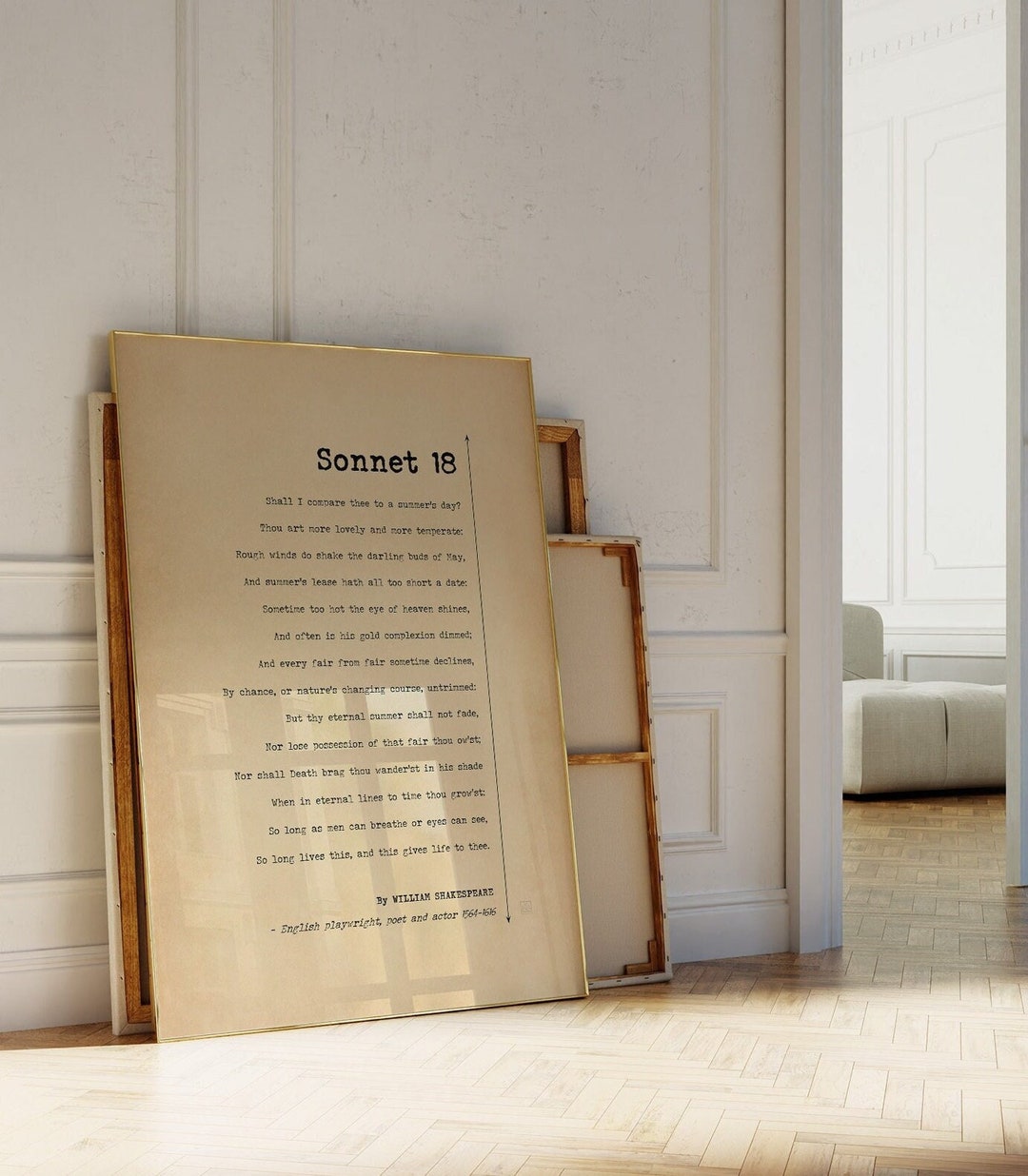 Shall I Compare Thee To A Summers Day Poem Poster Print - Etsy España